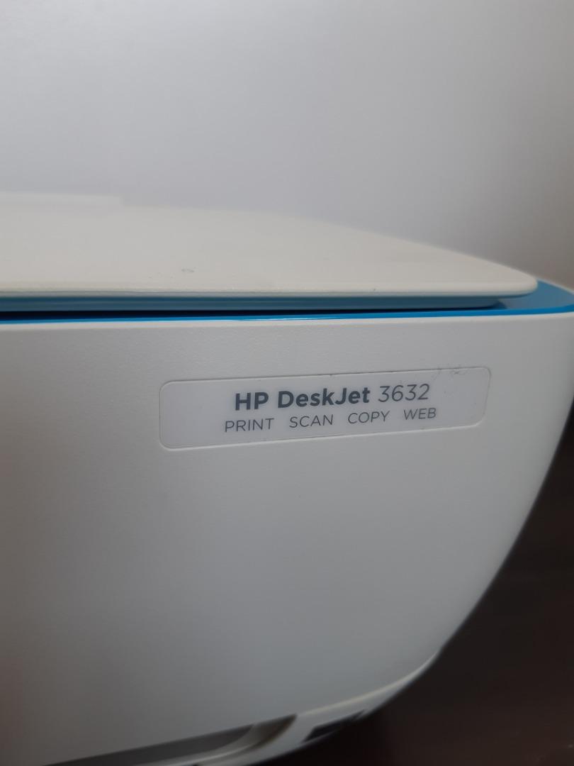 HP DeskJet 3632 wireless printer and scanner, Computers & Tech ...