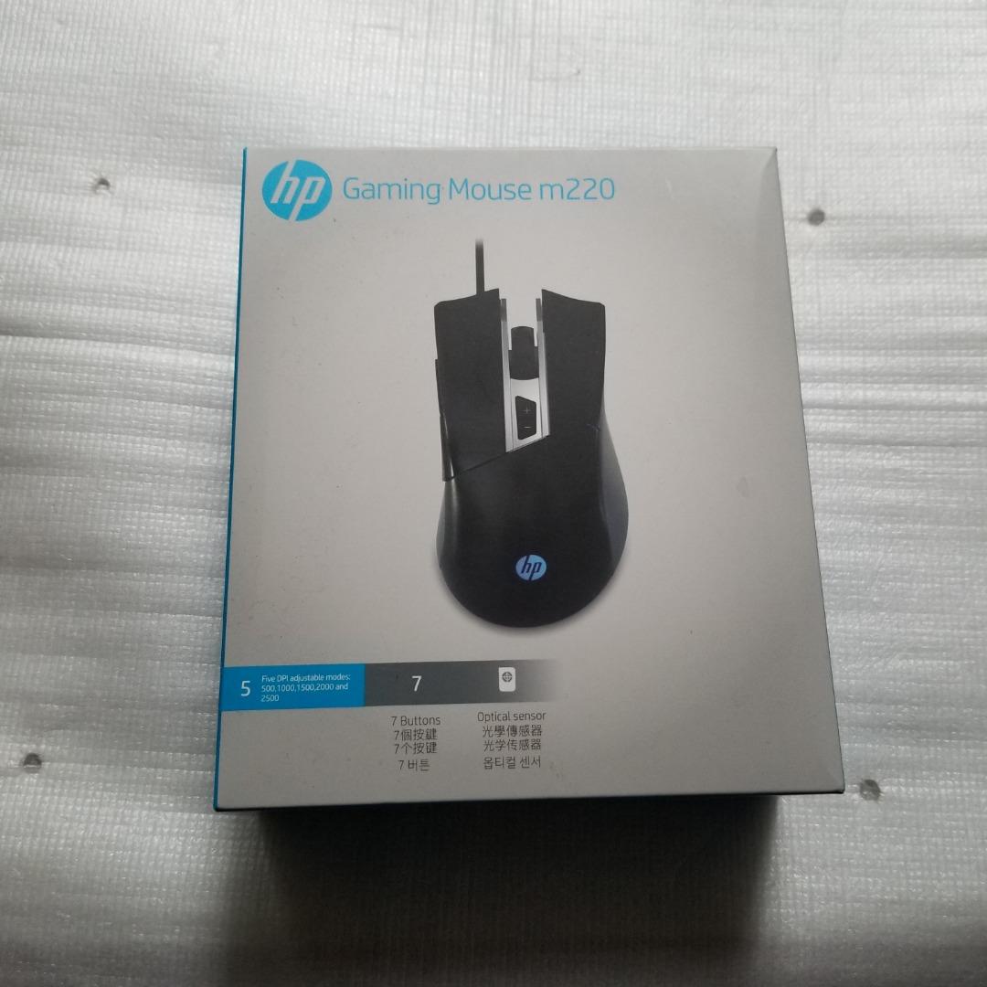 HP Gaming Mouse M220, 電腦＆科技, 電腦周邊及配件, 電腦滑鼠及相關產品 - Carousell