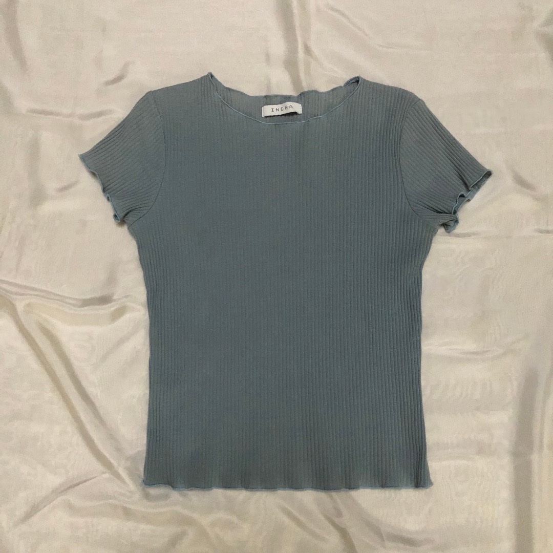 INGNA Powder Blue Top, Women's Fashion, Tops, Shirts on Carousell