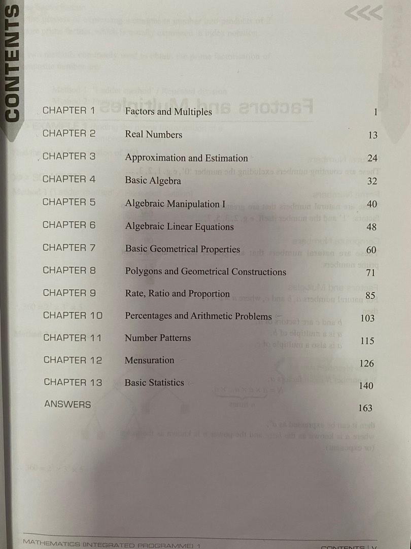 IP & 2P Mathematics (Integrated Programme) for Sec 1 & Sec 2, Hobbies ...