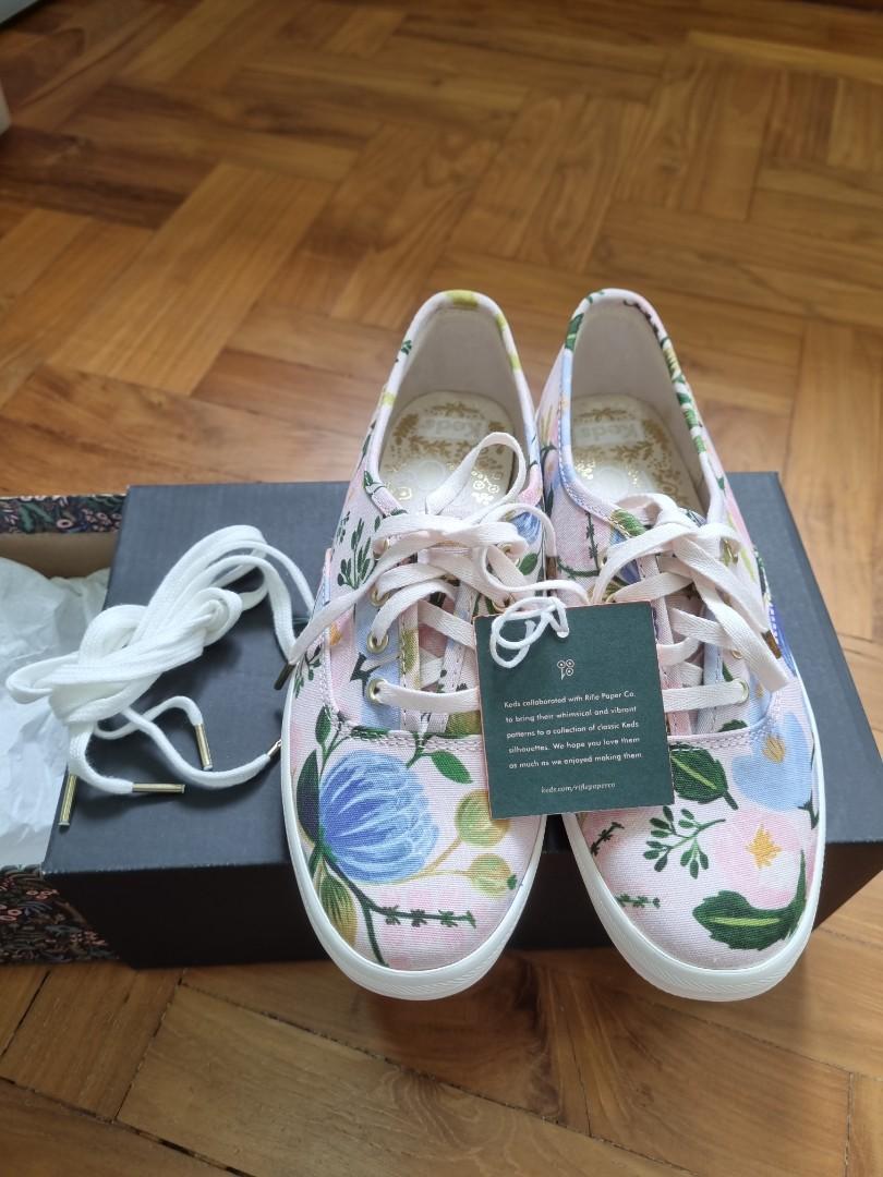 Keds Rifle Paper Co Champion RPC Botanical Pink, Women's Fashion ...
