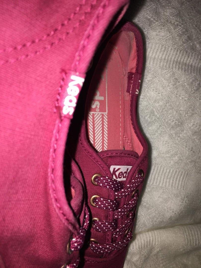 Keds Sneakers Maroon Womens Fashion Footwear Sneakers On Carousell