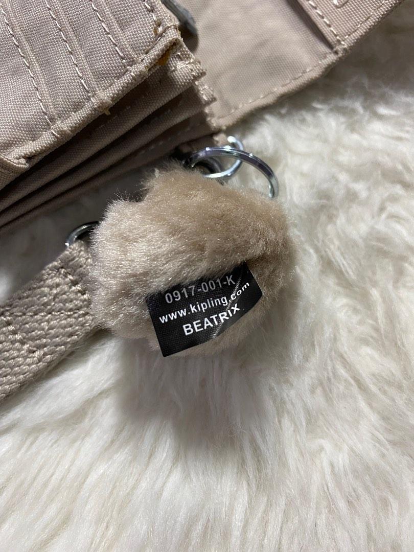 Kipling continental grey wallet with monkey wristlet, Women's Fashion ...