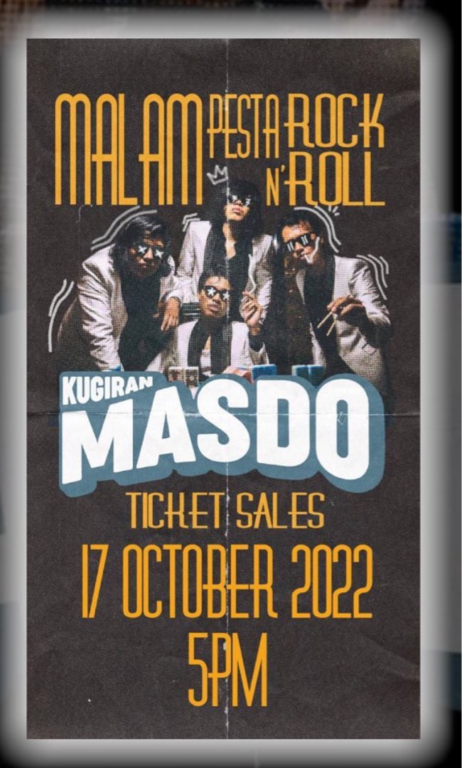 Kugiran Masdo Live Concert @ Star Theatre Meet & Greet Tix, Tickets ...