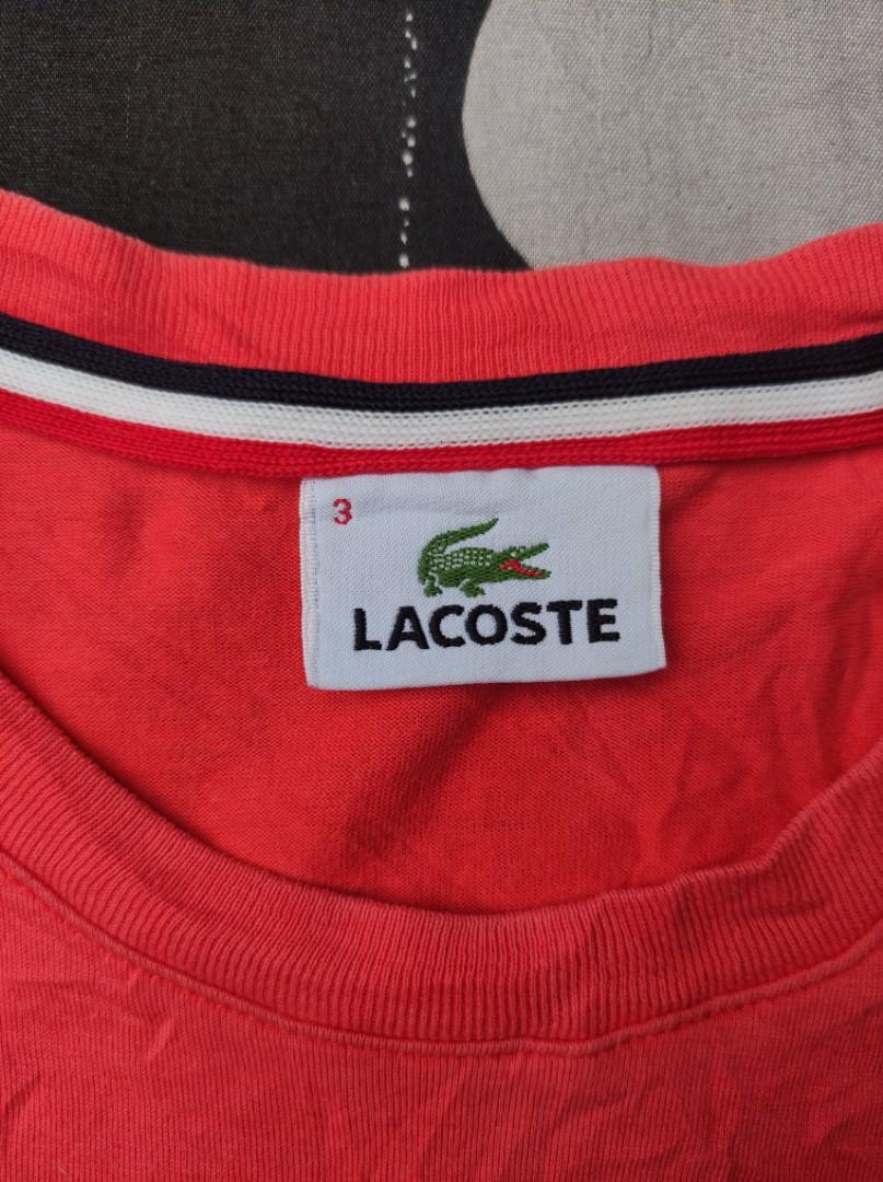 Lacoste Big Logo TRICO, Men's Fashion, Tops & Sets, Tshirts & Polo Shirts on Carousell
