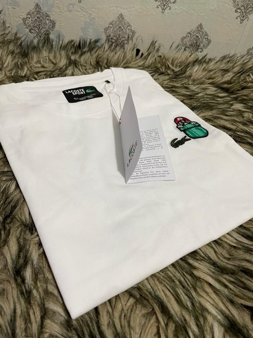 Lacoste Tshirt Mario Bros Collaboration, Men's Fashion, Tops & Sets ...