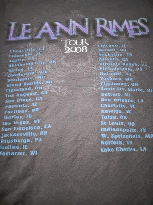 LEANN RIMES 2008 TOUR AMERICAN SINGER, Men's Fashion, Tops & Sets ...