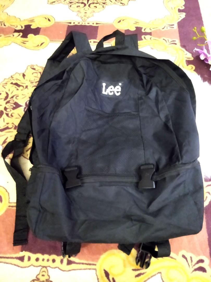 Lee backpack tapak 35cm, Men's Fashion, Bags, Backpacks on Carousell