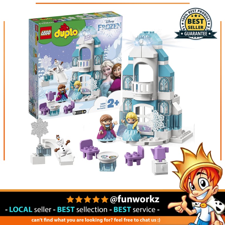 LEGO DUPLO Frozen Ice Castle Building Kit, 59 Pieces, Hobbies & Toys ...