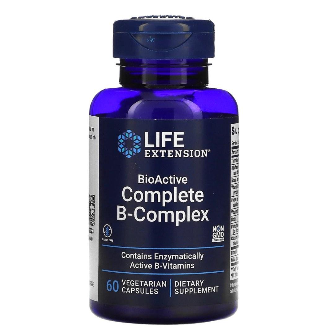 Life Extension Vitamin B Complex, 維他命B雜, Vitamin B+, 60 capsules, 60粒膠囊 ...