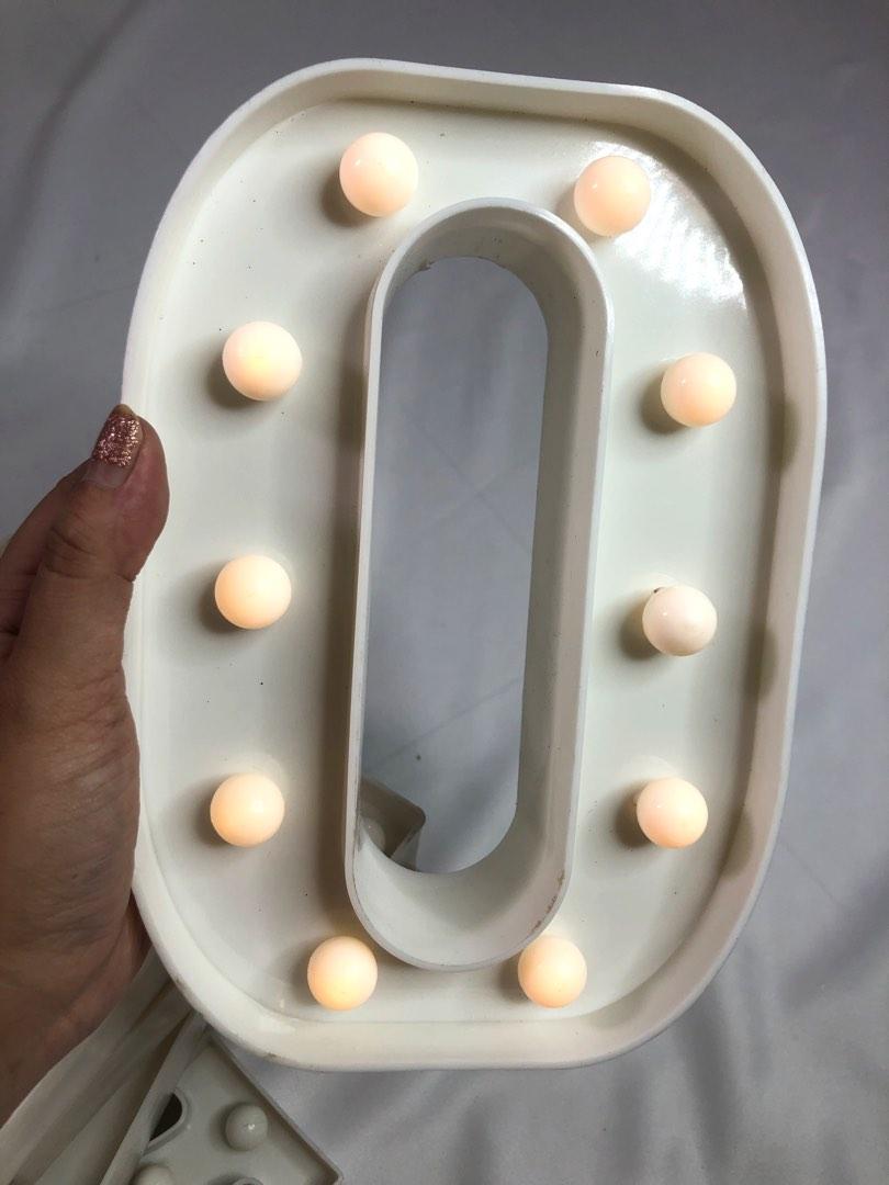 Party decor Lightbox light alphabets vowel Vokal E A O &, Furniture ...