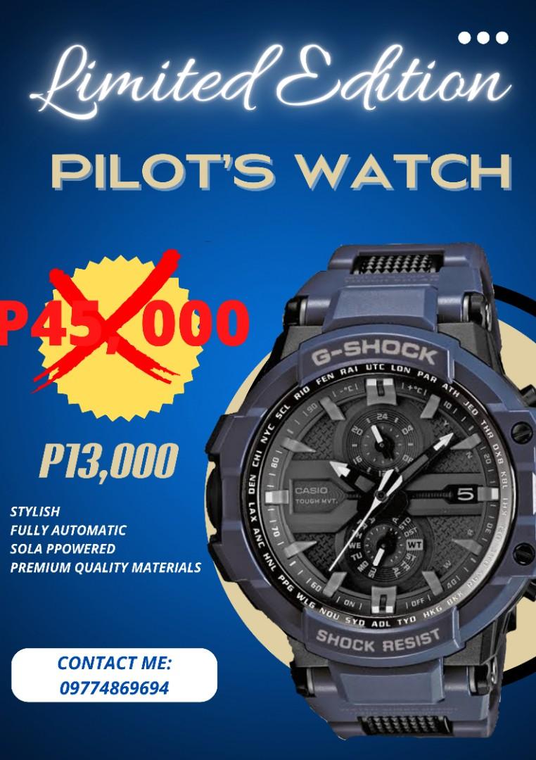 Limited Edition G-SHOCK Pilot's Watch for Sale, Men's Fashion, Watches ...