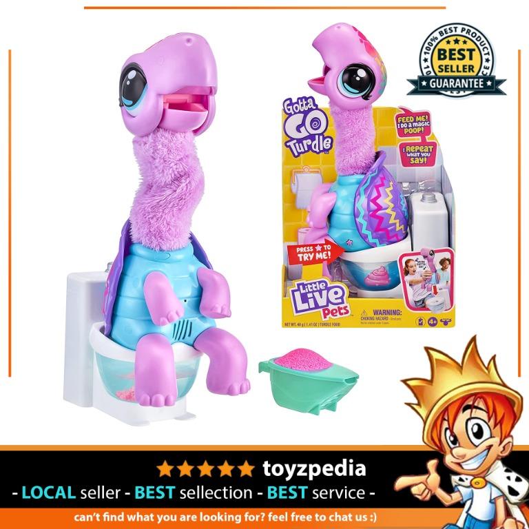 Little Live Pets - Gotta Go Turdle | Interactive Plush Rainbow Turtle ...