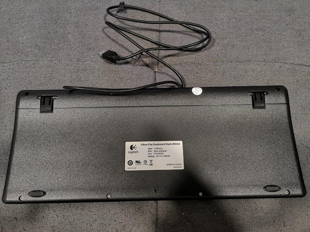 Logitech Ultra-flat keyboard Dark-shine, Computers & Tech, Parts ...