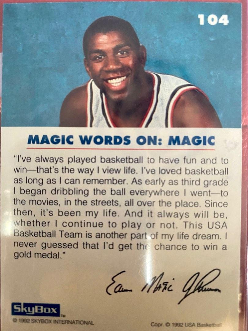 Magic Johnson Magic on Magic NBA Card, Hobbies & Toys, Memorabilia ...