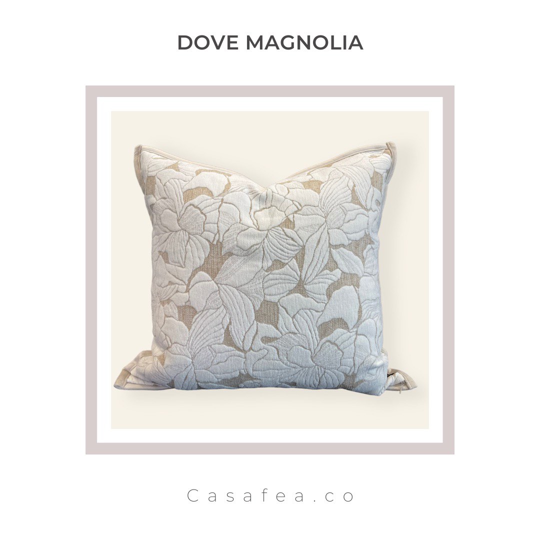 Magnolia cushion cover, Furniture & Home Living, Home Decor, Cushions ...