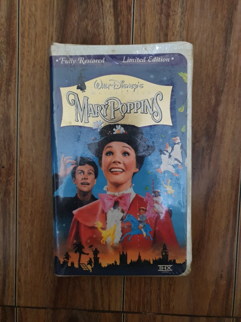 Mary Poppins VHS Tape, Hobbies & Toys, Memorabilia & Collectibles, Fan ...