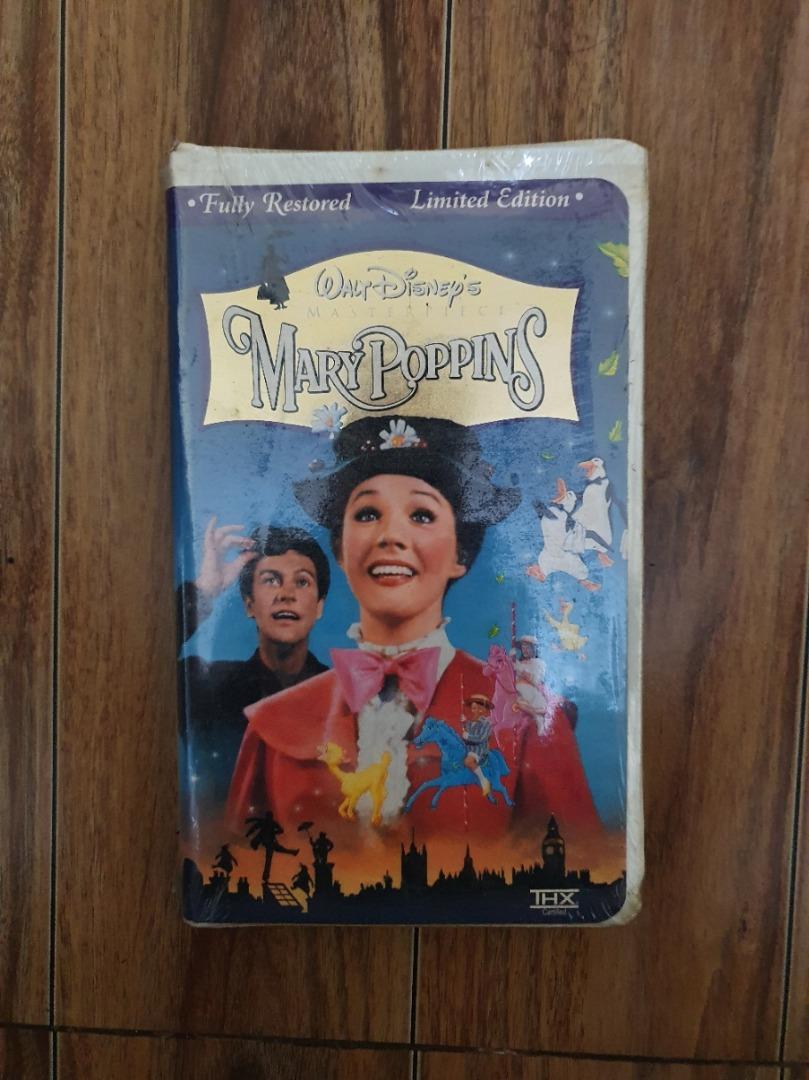 Mary Poppins VHS Tape, Hobbies & Toys, Memorabilia & Collectibles, Fan ...
