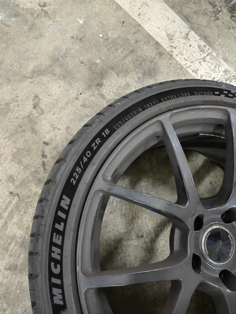 Michelin ps5 , 2 pcs, Car Accessories, Tyres & Rims on Carousell