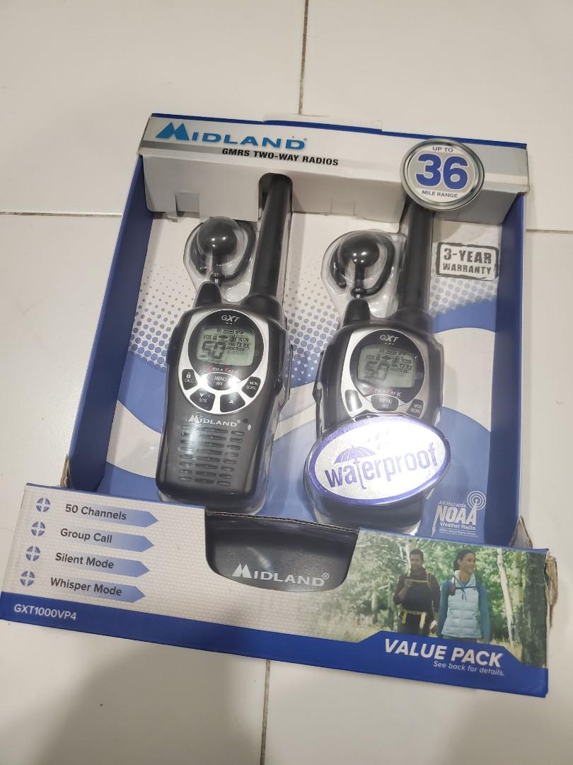 Midland GMRS two-way radio walkie talkies, Mobile Phones & Gadgets, Walkie-Talkie on Carousell