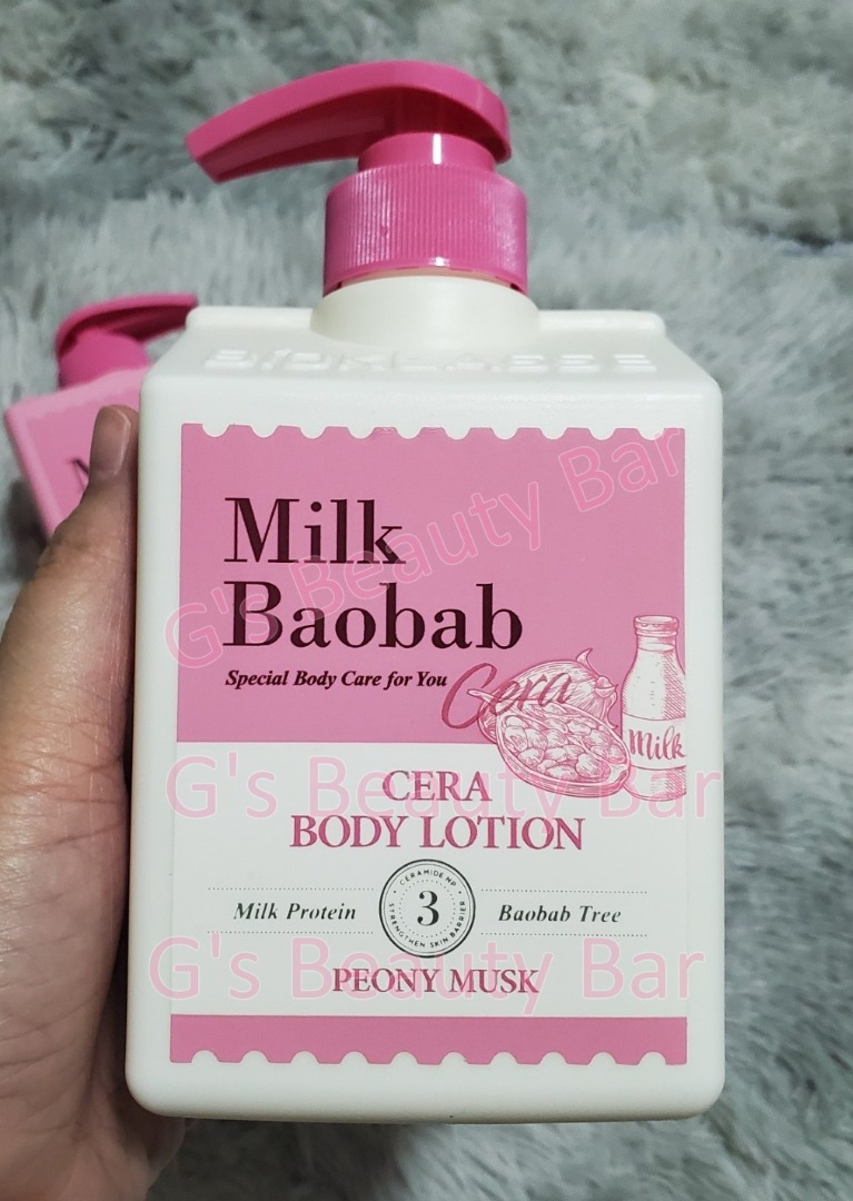 Milk Baobab Cera Peony Musk Body Lotion 600ml - Authentic Korean Skincare, Beauty & Personal ...