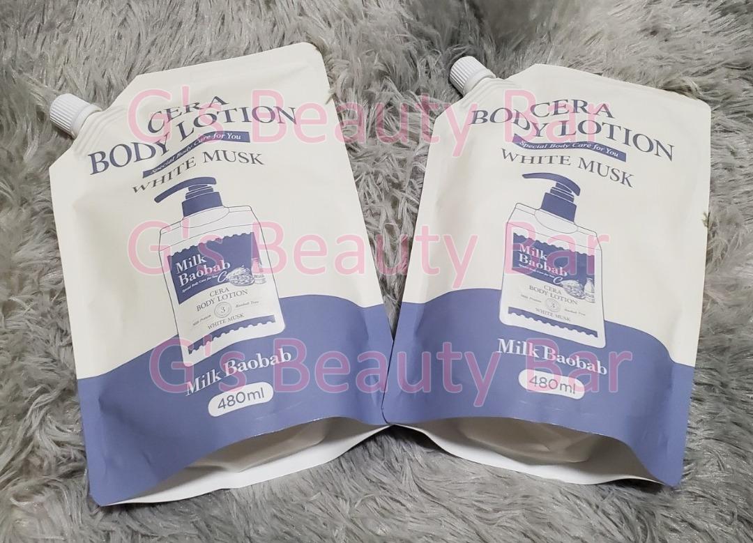 Milk Baobab Cera White Musk Body Lotion Refill 480ml - Authentic Korean Skincare, Beauty ...