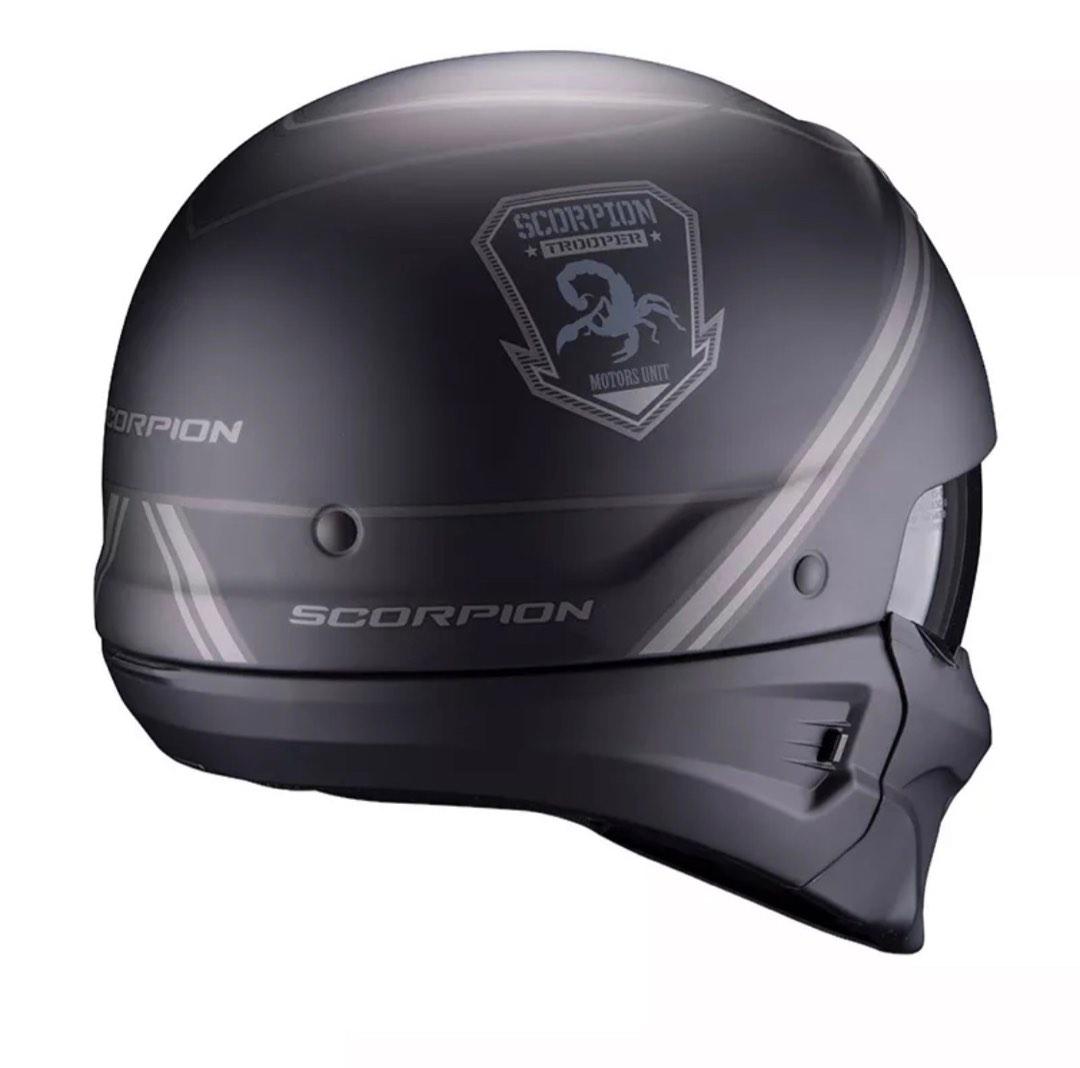 Modular Motorcycle Helmet (M) Scorpion EXO Combat Evo Matt Black ...