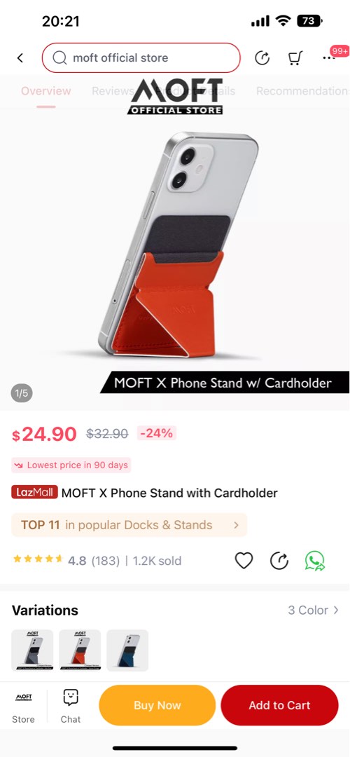 MOFT X invisible stand &wallet cardholder, Mobile Phones & Gadgets, Mobile & Gadget Accessories ...
