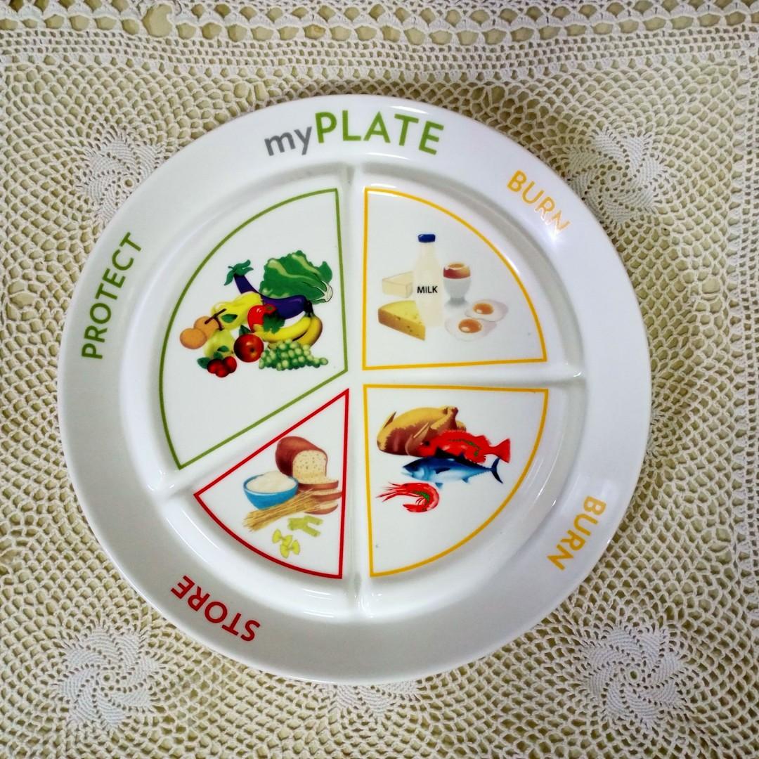 myPlate (diet plate), 10", Furniture & Home Living, Kitchenware ...