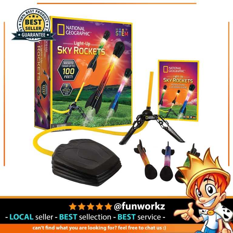 National Geographic Air Rockets Toy, Red, Hobbies & Toys, Toys & Games ...