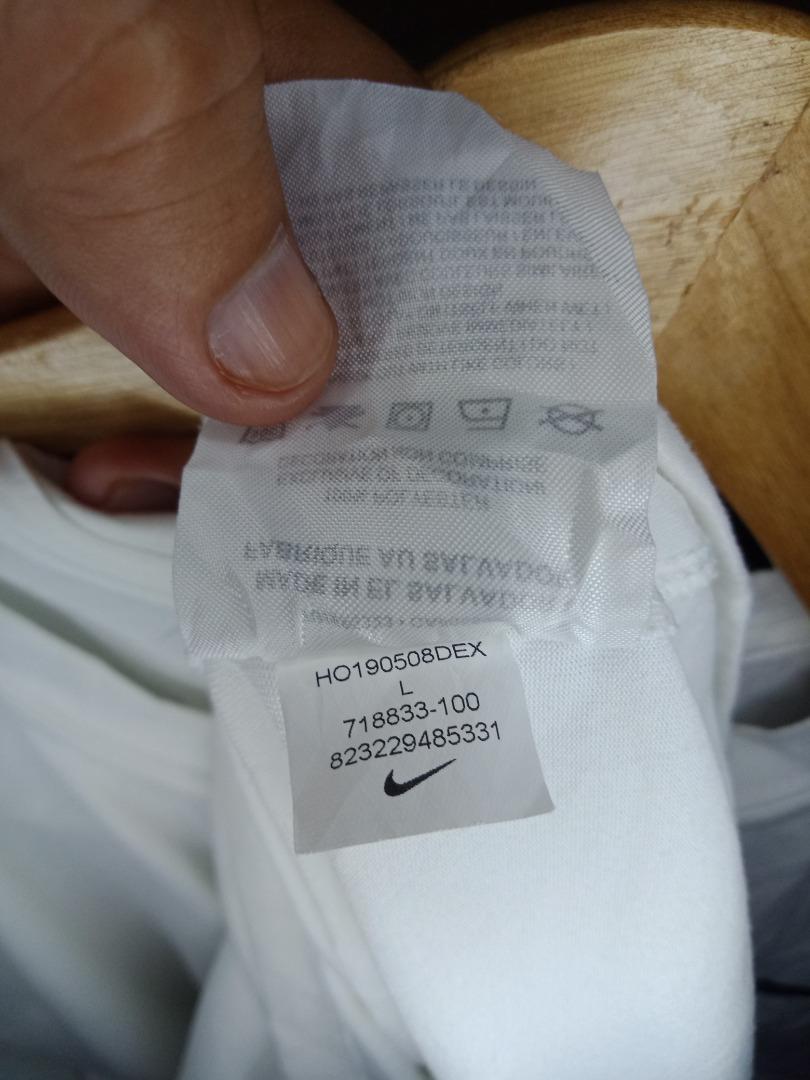 Nike tee white legit with searchable code, Men's Fashion, Tops & Sets ...