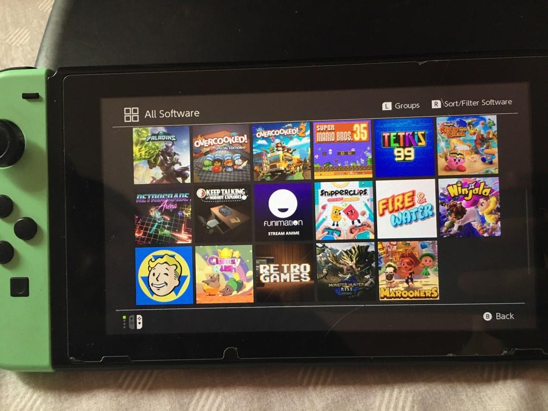 Nintendo Switch v2 ACNH Edition, Video Gaming, Video Game Consoles ...
