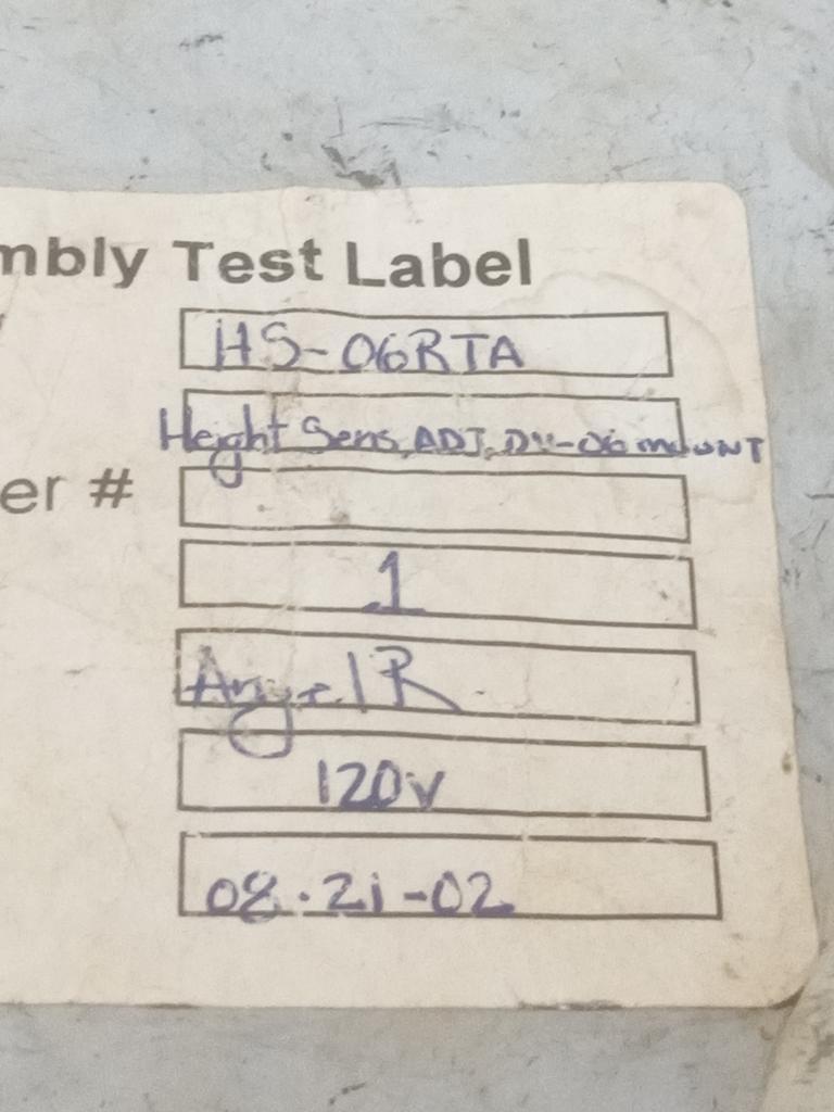 Nordson Asymtek HS-06RTA Tactile height sensor HS-Series RT conformal ...