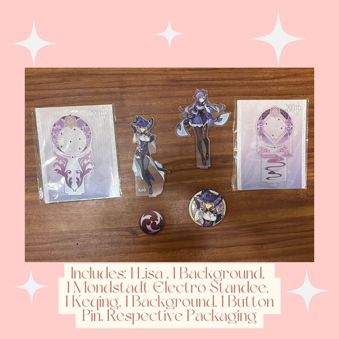 Official Genshin Impact Lisa Acrylic Standee and Button Pin, Hobbies ...