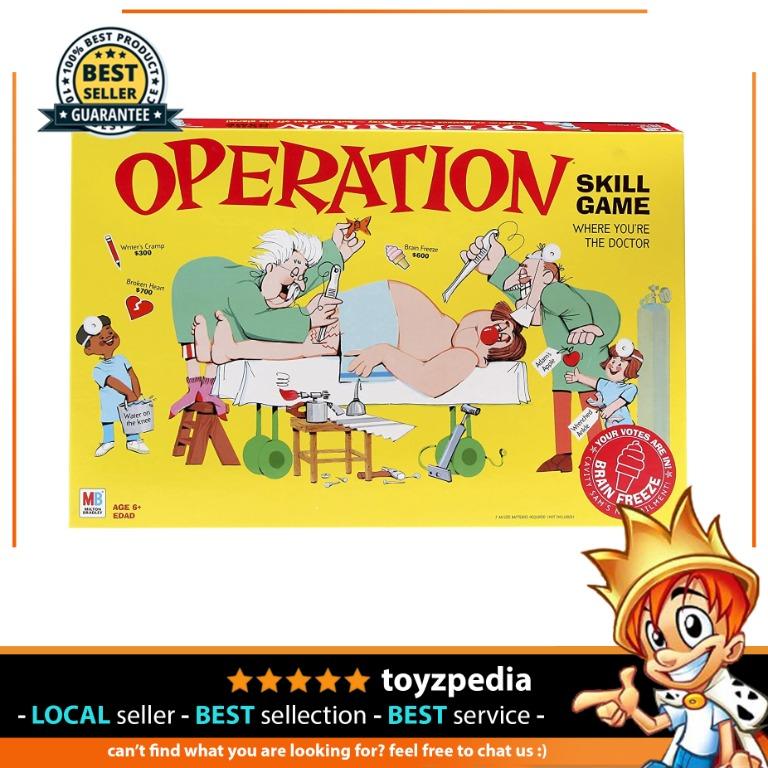 Operation Electronic Board Game With Cards Kids Skill Game Ages 6 and ...