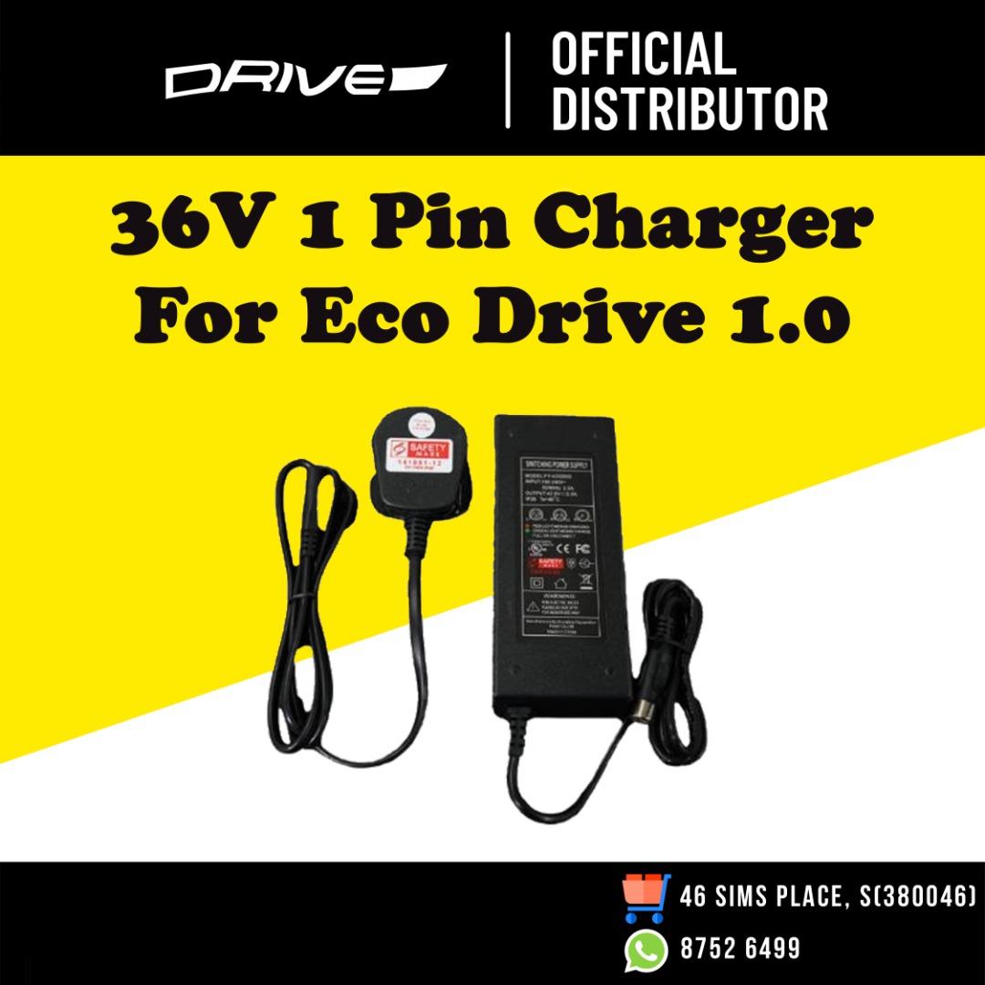 Original 36v 10.5Ah 2A Charger For Eco Drive Ebike Version 1, Sports ...