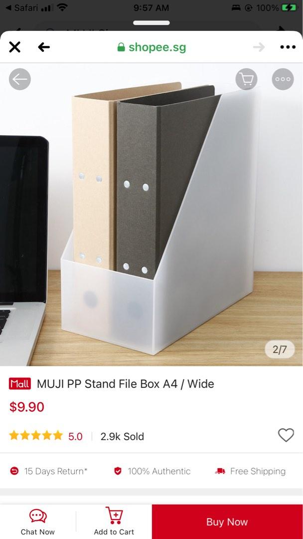 Original Muji files box archives box, Furniture & Home Living, Home ...