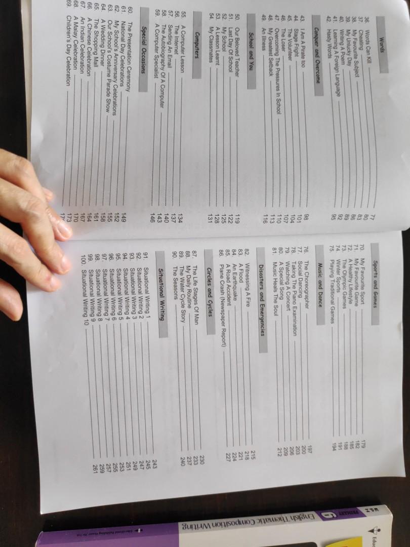 P6 PSLE English Composition Sample and Practice, Hobbies & Toys, Books ...