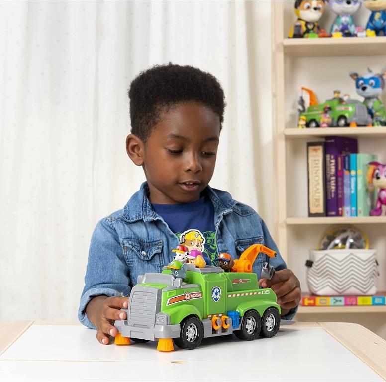PAW Patrol, Rocky’s Total Team Rescue Recycling Truck with 6 Pups, for ...