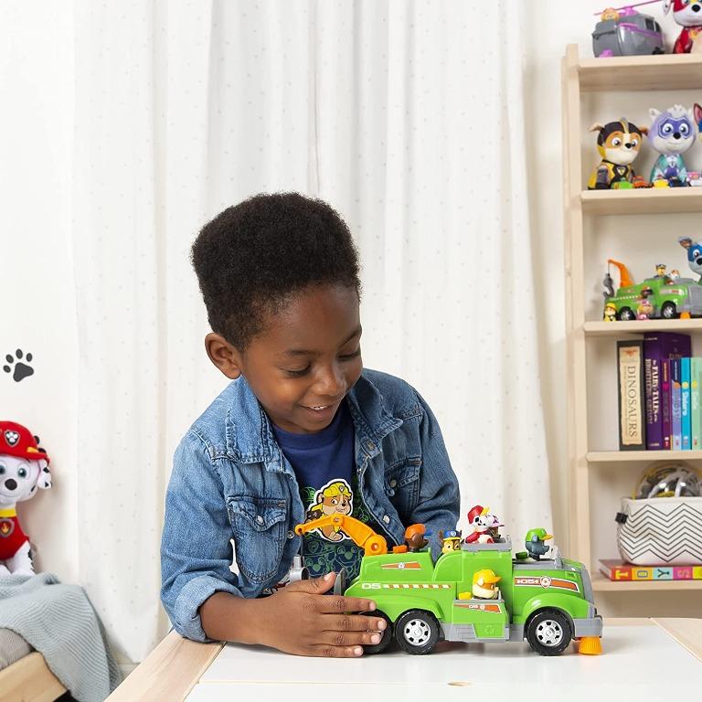 PAW Patrol, Rocky’s Total Team Rescue Recycling Truck with 6 Pups, for ...