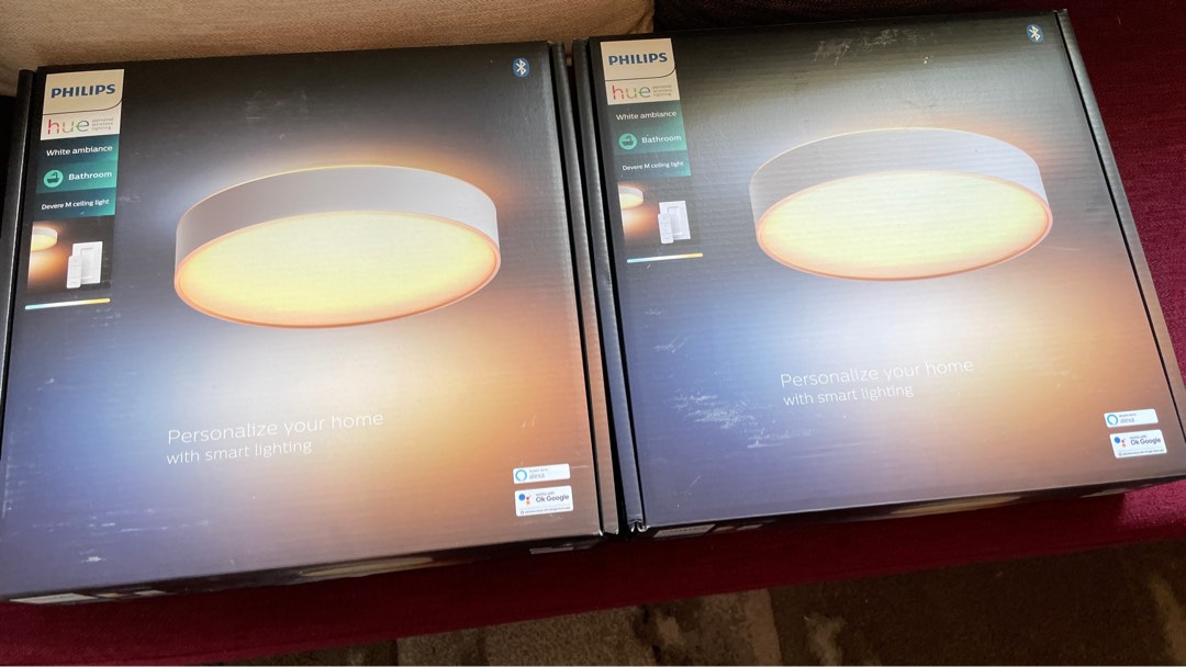Philips Hue Devere Smart Ceiling Light, Furniture & Home Living ...