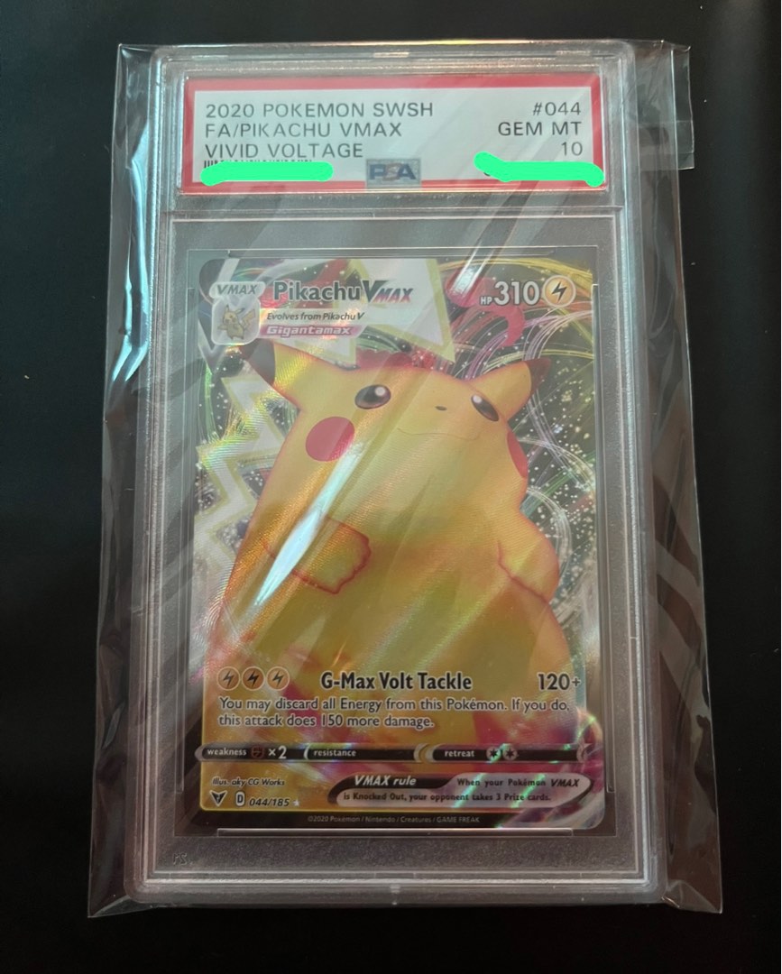 Pikachu VMAX PSA 10 Vivid Voltage Pokemon Card TCG Charizard Lugia Silver Tempest Giratina ...