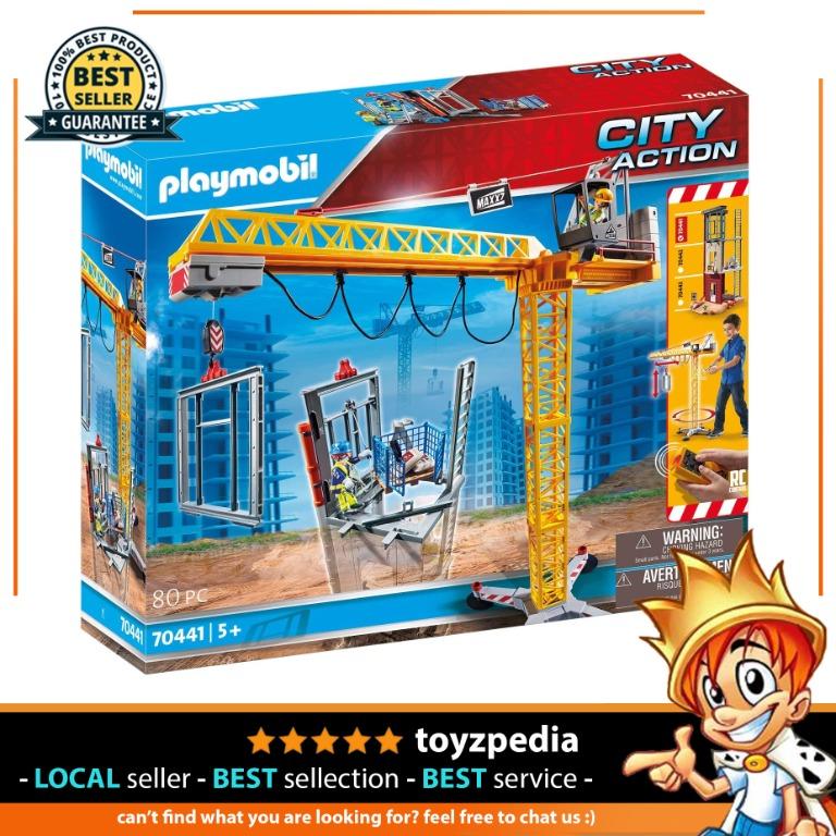 Playmobil RC Crane with Building Section 70441 Remote Control, Hobbies ...