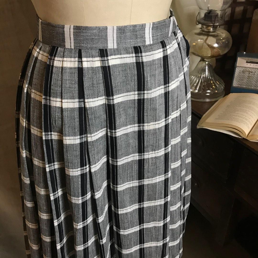 Pleated School Girl Plaid Skirt Womens Fashion Bottoms Skirts On