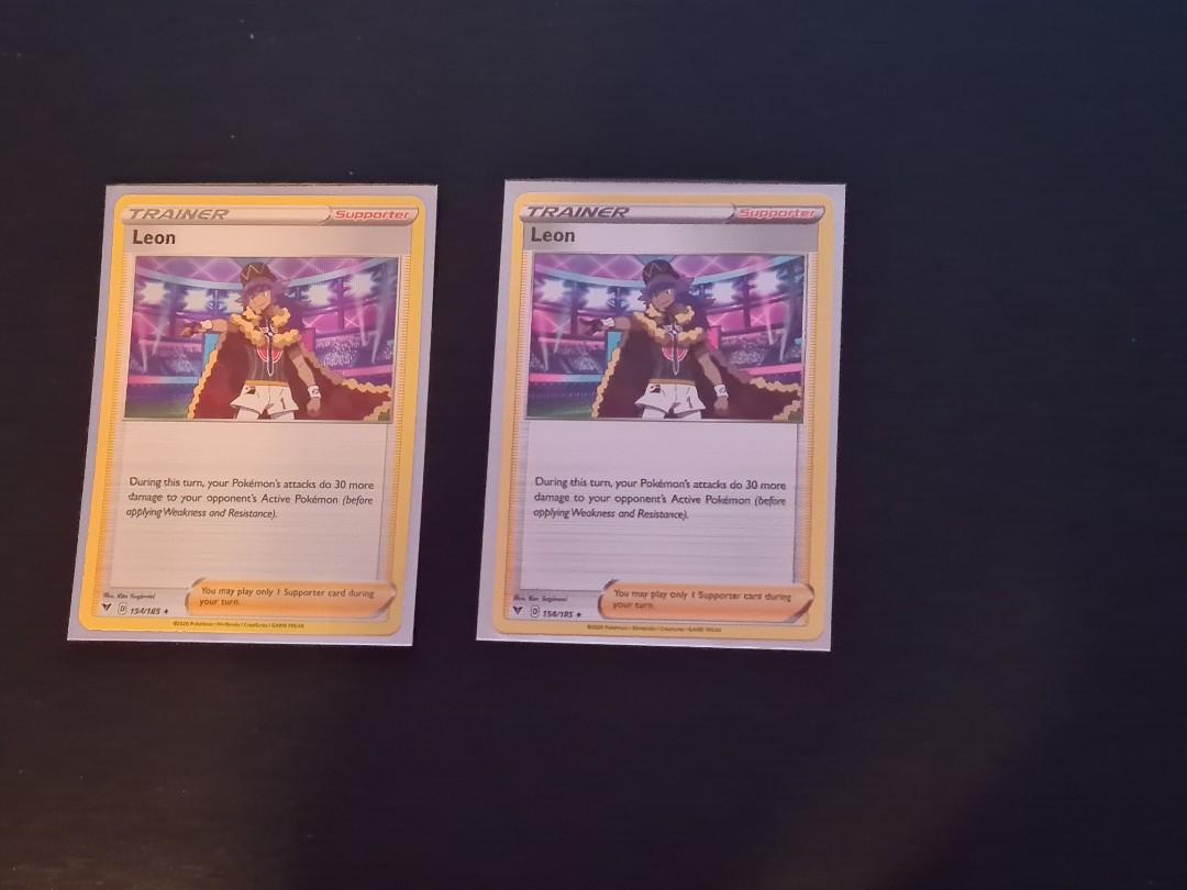 Pokemon Leon Supporter Card, Hobbies & Toys, Toys & Games on Carousell