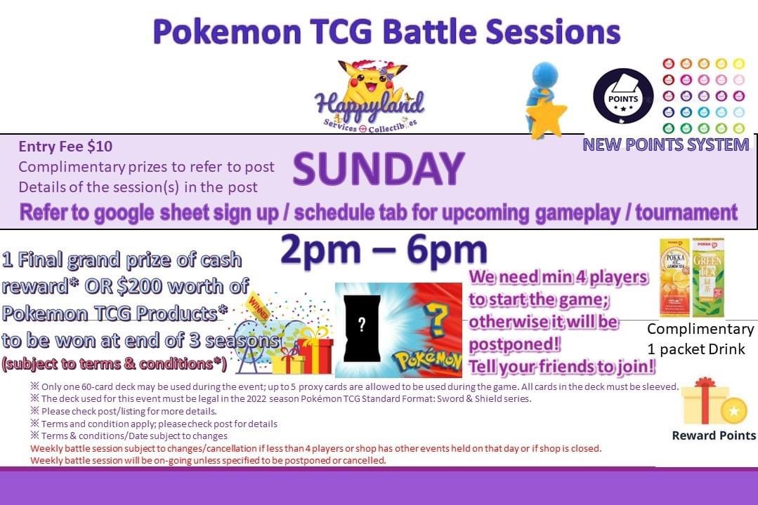 Pokemon TCG Battle Sessions / Tournaments, Hobbies & Toys, Toys & Games ...