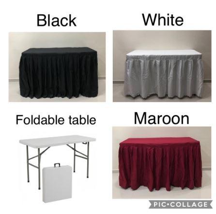 Premium Table Skirting Banquet Style GS Table, Premium material ...