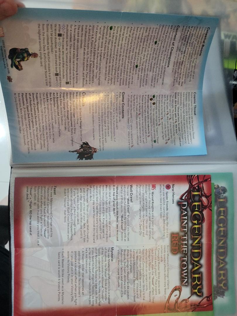 RARE Marvel Legendary + X-Men card collection. Sleeved and Alphabetized ...