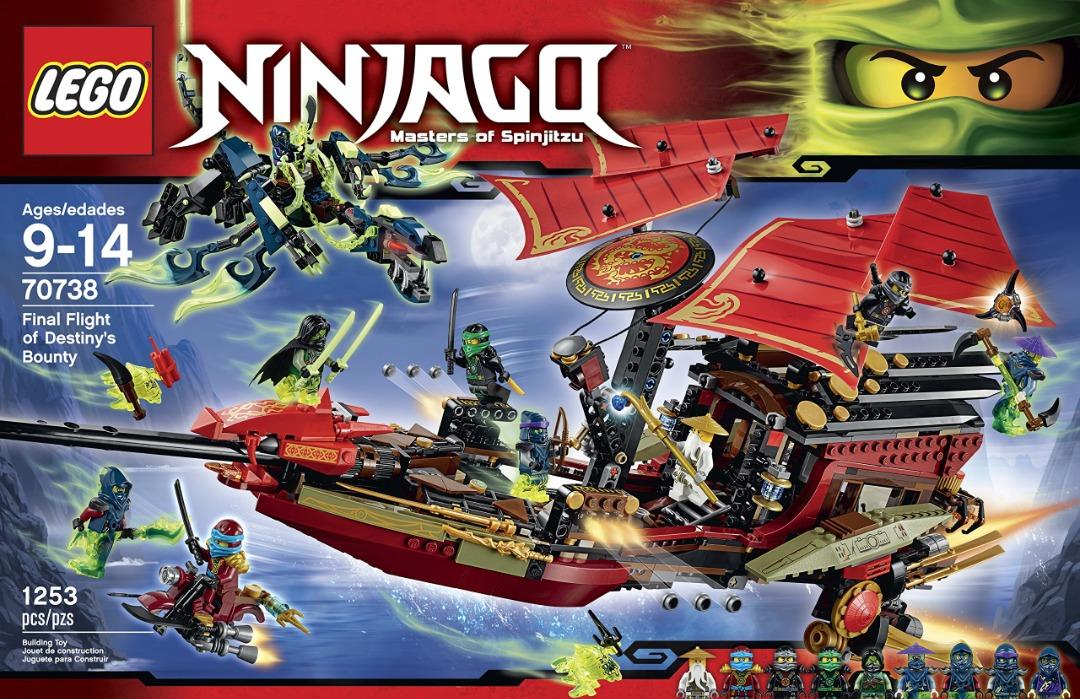 Rare retired sealed LEGO Ninjago 70738 Final Flight of Destiny's Bounty ...