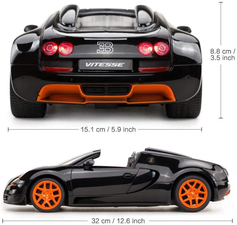 RASTAR Bugatti Toy Car, 1/14 Bugatti Remote Control Car, Bugatti Veyron ...